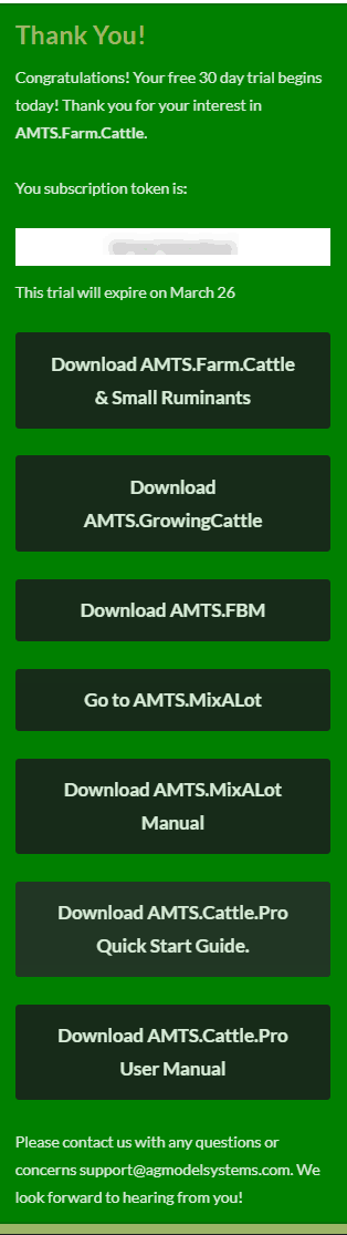 Downloading and Activation - Agricultural Modeling and Training Systems ...