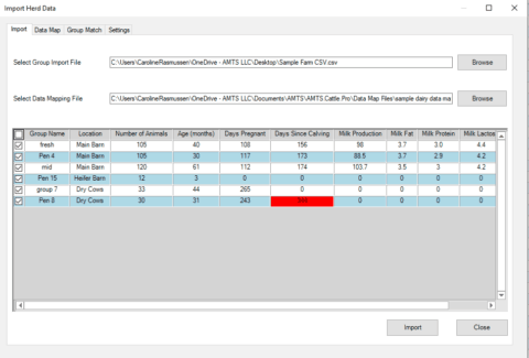 New Feature: Group Data Import - AMTS